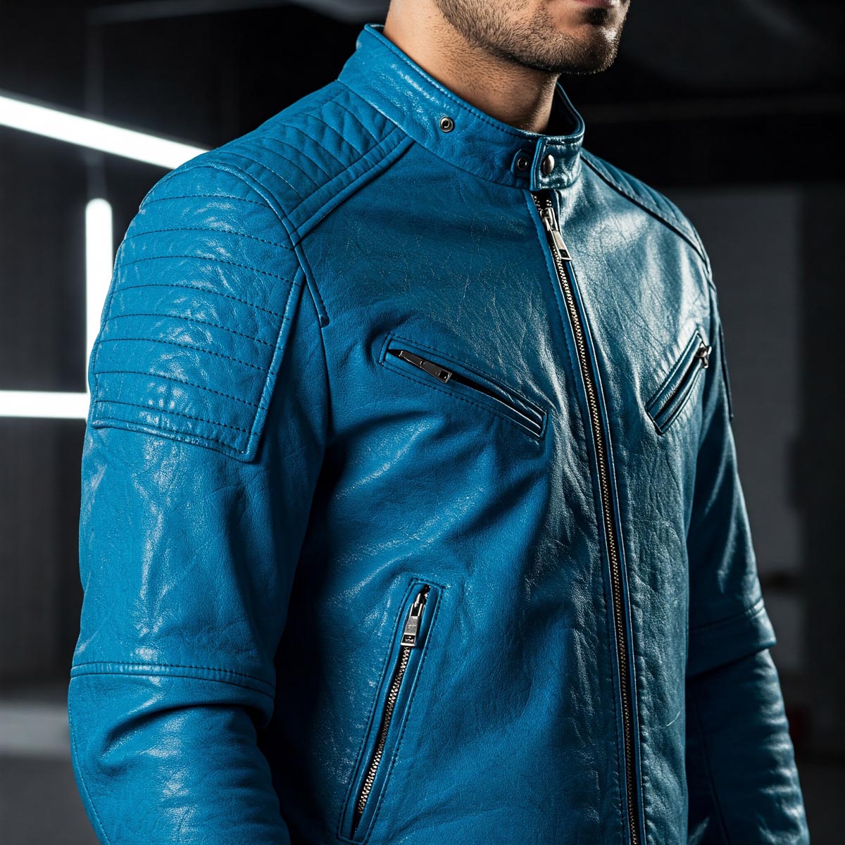 10 Best Blue Leather Jacket Styles That Will Transform Your Wardrobe in ...